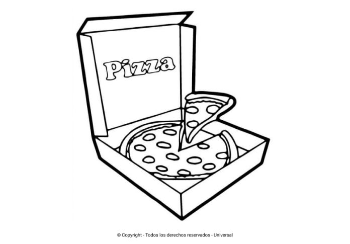 Los Mejores Dibujos De Pizza Para Colorear ☀️ Todo Para Colorear